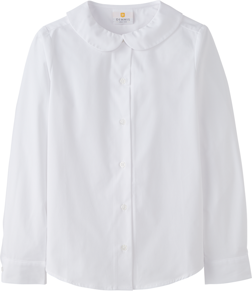 Long Sleeve Peter Pan Collar Blouse – DENNIS Uniform Liquidation Sale