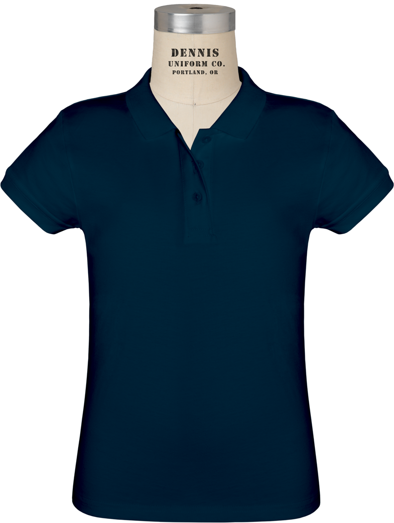 Feminine Fit Short Sleeve Jersey Polo – DENNIS Uniform Liquidation Sale