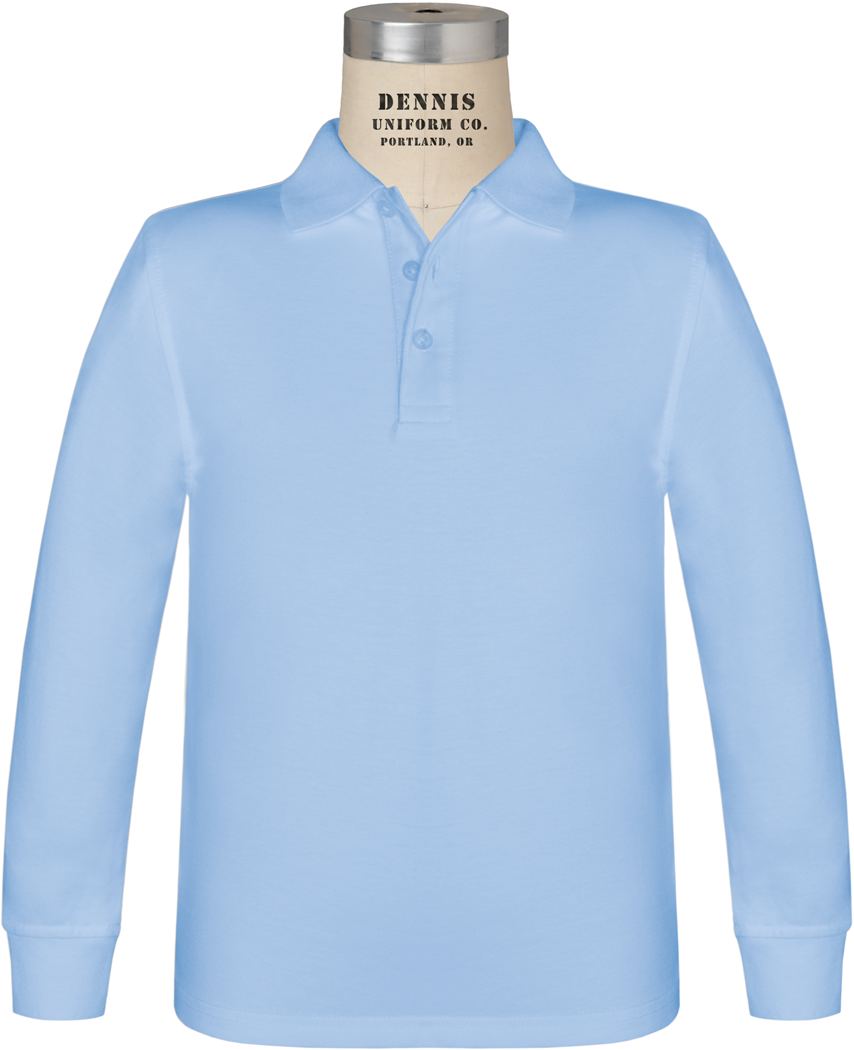 Long Sleeve Jersey Polo – DENNIS Uniform Liquidation Sale